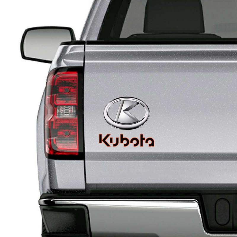 Kubota Farm Tractor Construction Equipment Decal