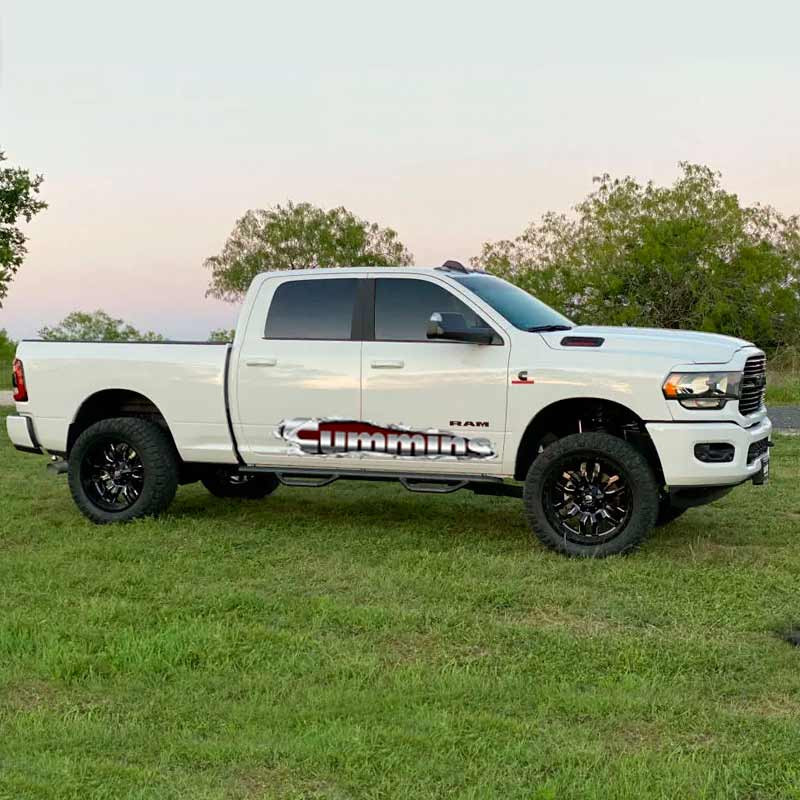 Ripped Metal Cummins Diesel Truck Decal Sticker