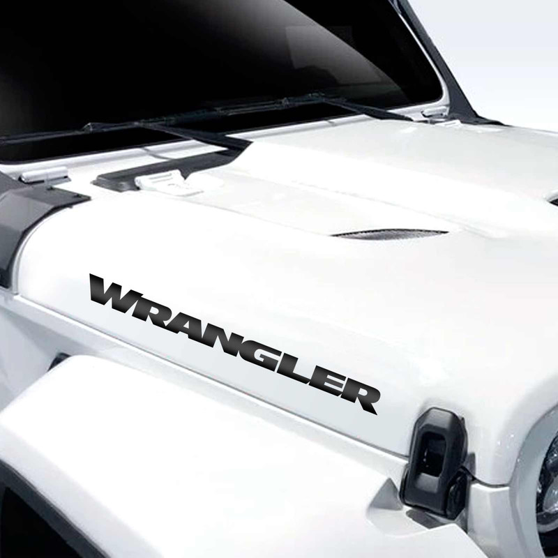 Jeep Wrangler Matte Black Hood Decal Sticker