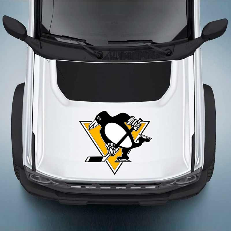 Penguins Hockey Crest Decal