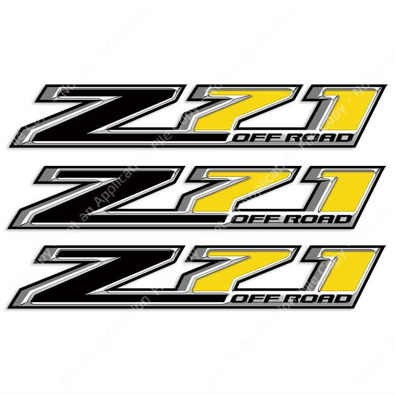 Z71 Chevy Silverado Chrome Off Road Decal Stickers