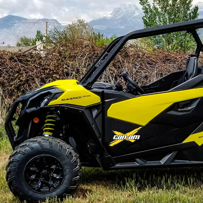Can Am SXS ATV X Logo Decal Sticker