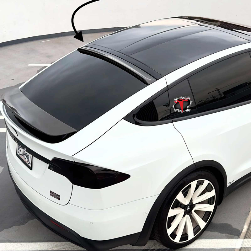 Ripped Metal Tesla Sticker Decal