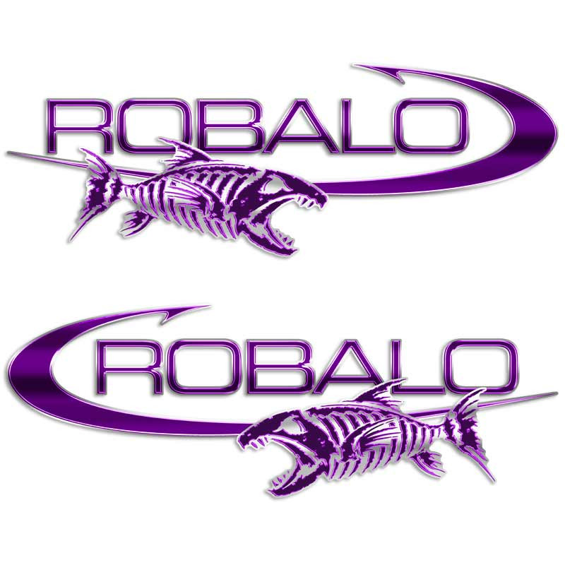 Robalo Fish Skeleton Boat Decal Stickers