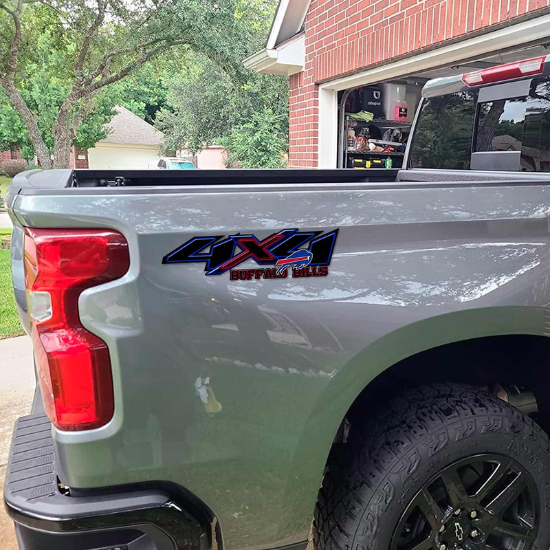 4x4 Buffalo Bills Silverado Truck Decal Sticker