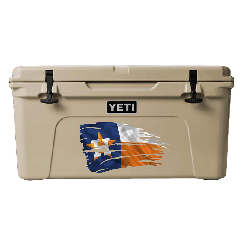 Distressed Houston Astros MLB Flag Decal Set