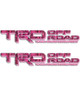 TRD Pink Camo Sticker Set - Aftershock Decals