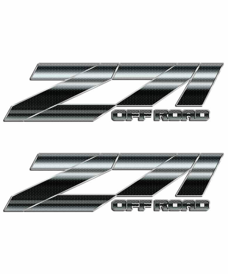 Carbon Fiber Z71 Off Road Sticker Set - Aftershock Decals