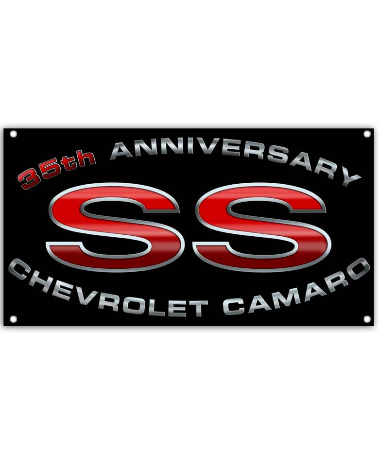 Chevrolet 35th Anniversary SS Camaro Banner
