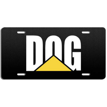 Novelty DOG Caterpillar Humor License Plate