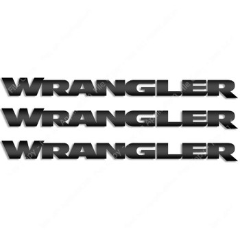 Jeep Wrangler Matte Black Hood Decal Sticker