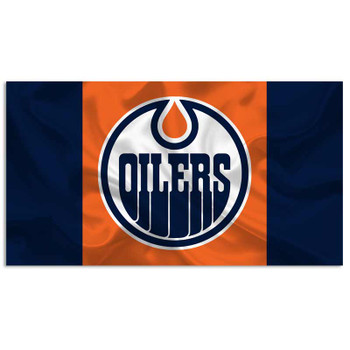 Oilers Hockey Flag Sticker