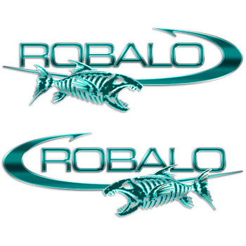 Robalo Fish Skeleton Boat Decal Stickers