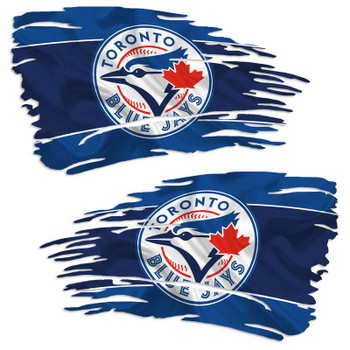 Distressed Blue Jays Flag Decal Set