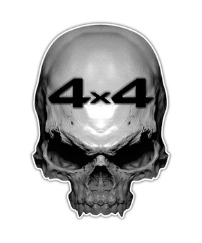 4x4 Skull Sticker - Aftershock Decals