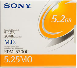 Sony EDM-5200C / EDM-5200B | Sony 5.25" 5.2gb MO Disks ...