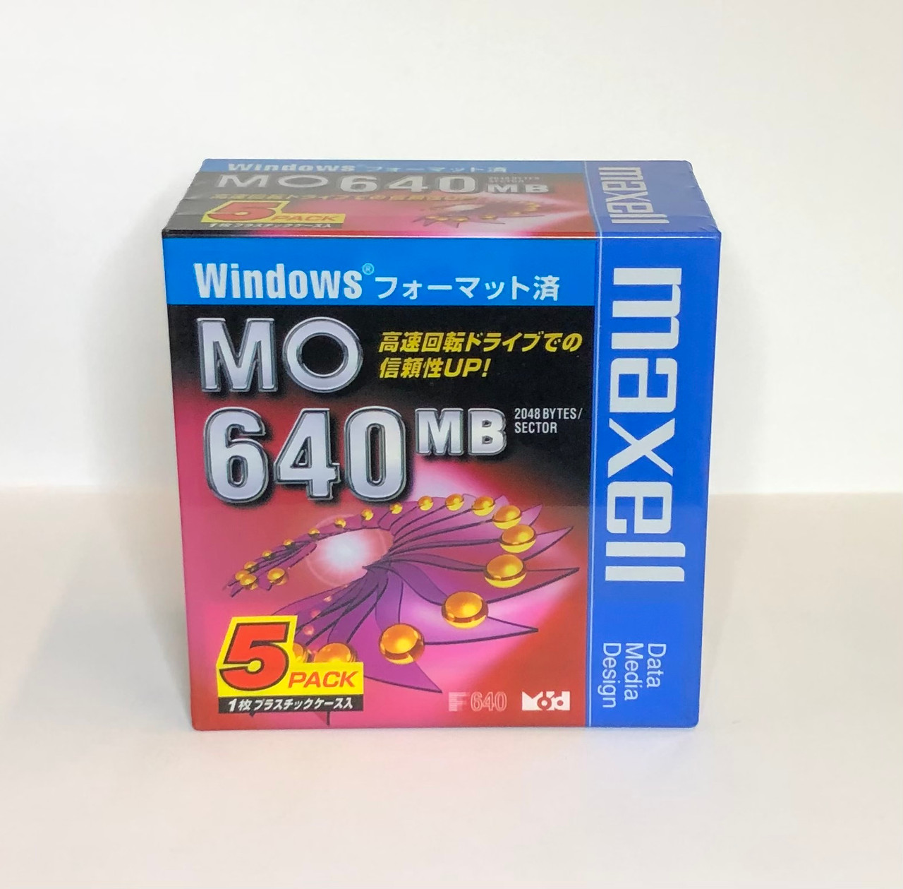 Maxell 640mb 3.5" MO discs - WINDOWS FORMAT In Stock & Ready to Ship