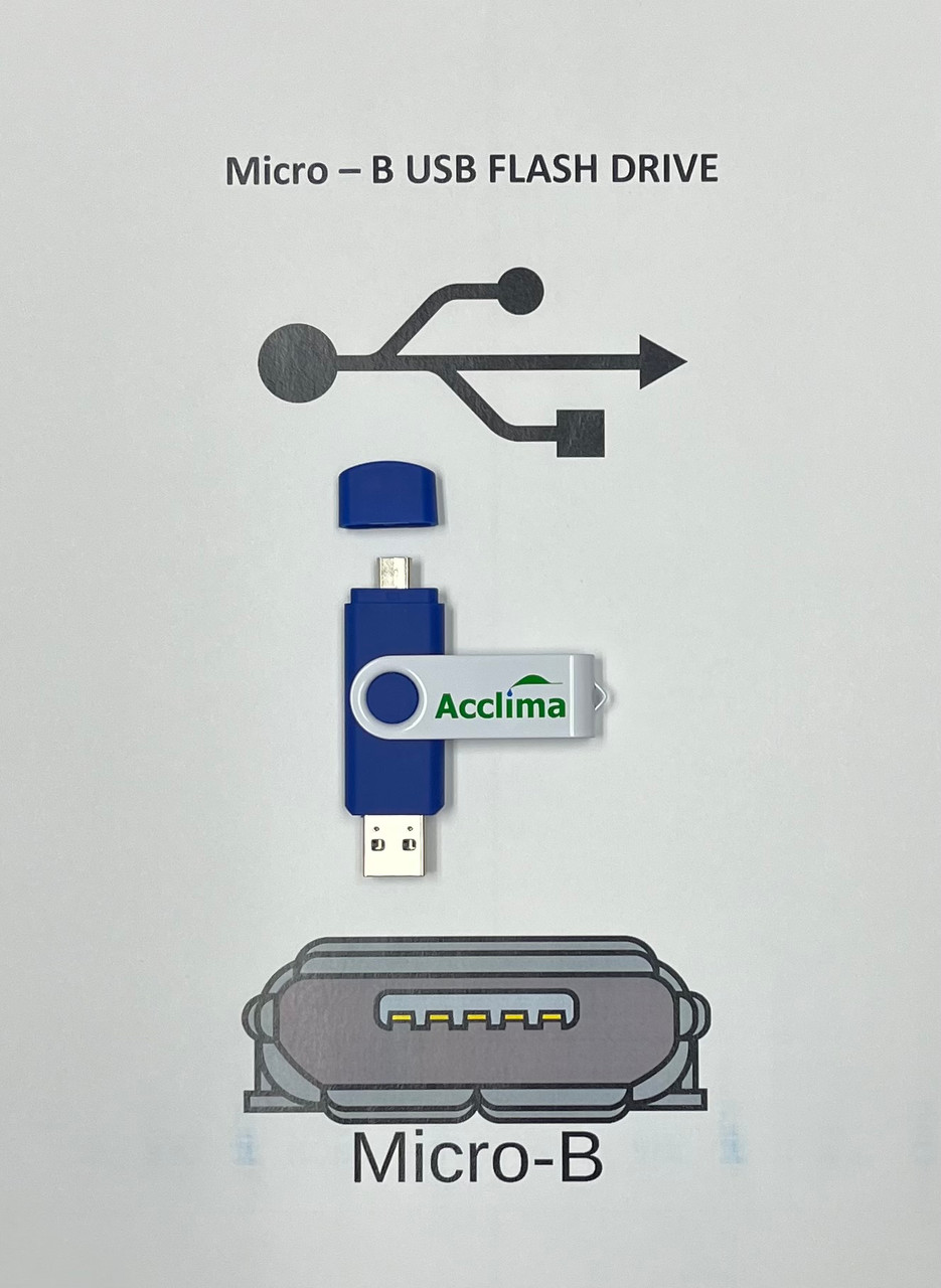 Custom Printed and Programmed Micro USB 3.0 Dual Swivel Flash Drives.