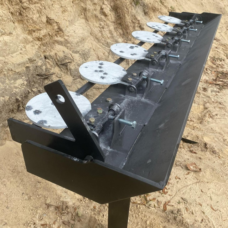 6 Target Plate Setting Rack AR500 Steel Target System