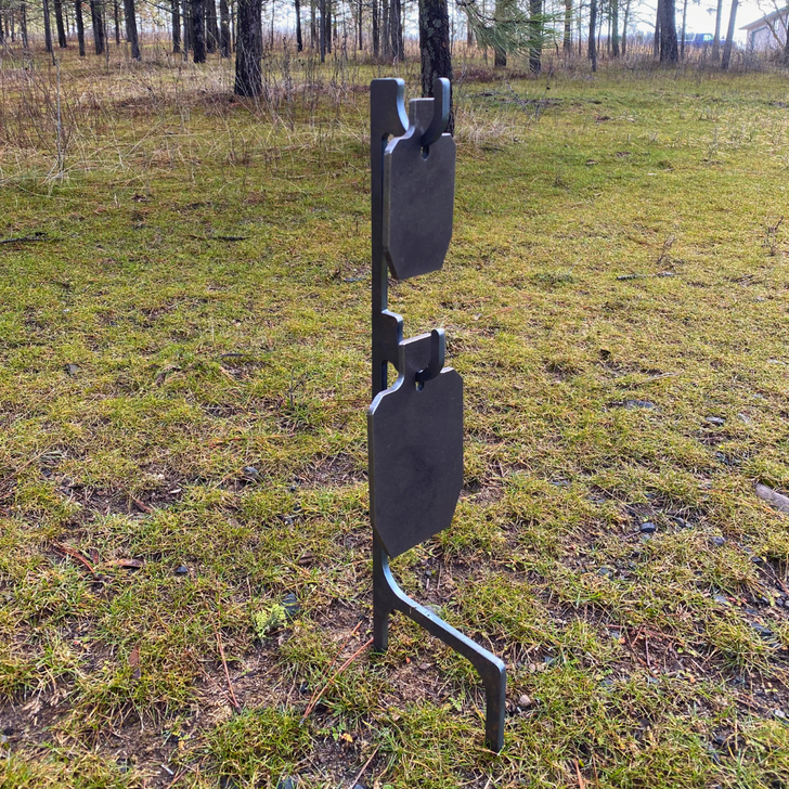 Rimfire Double Hook AR500 Rimfire Target Stand