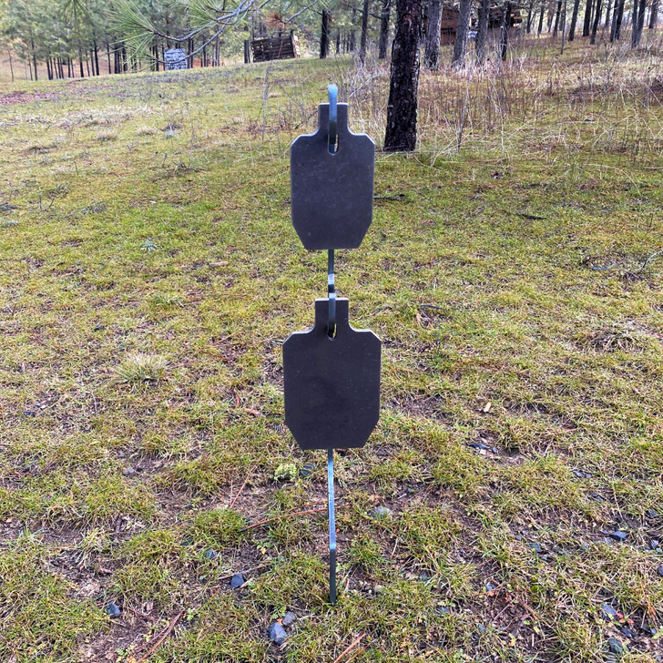 Rimfire Double Hook AR500 Rimfire Target Stand
