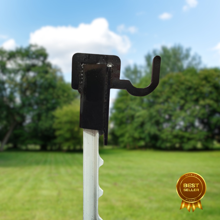 T-Post Slotted Hook AR500 Steel Target Hanger