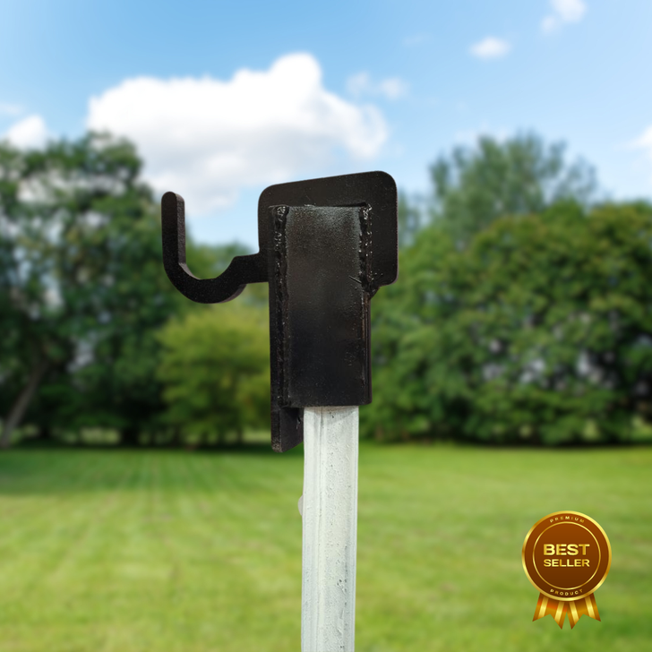T-Post Slotted Hook AR500 Steel Target Hanger