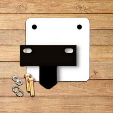 8" Square 3/8" Thick 2 Hole AR500 Target Package