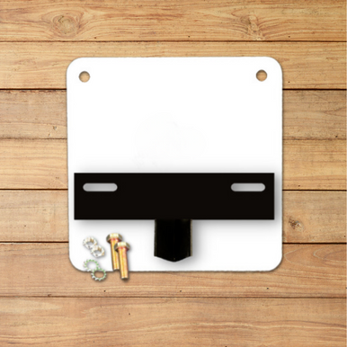 10" Square 3/8" Thick 2 Hole AR500 Steel Target Package