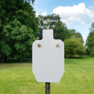 40% IPSC 1/2" Thick 2 Hole AR500 Steel Target