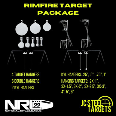 NRL22 Standard Rimfire Steel Target - Best Package Deal