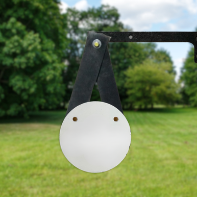 20" Round 1/4" Thick 2 Hole AR500 Steel Target