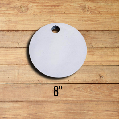 8" Round 3/8" Thick 1 Hole AR500 Steel Target