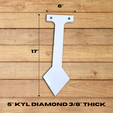 5" KYL Diamond 3/8" Thick AR500 Steel Target