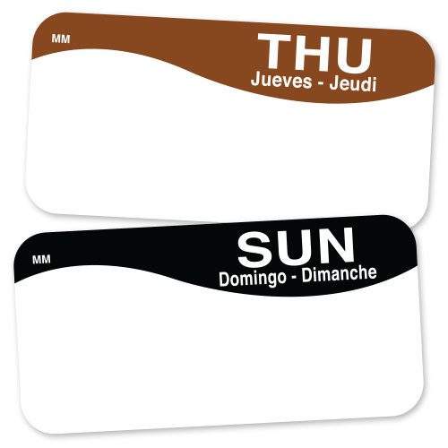 MoveMark™ Day of the Week 1" x 2" Labels - DayMark Safety