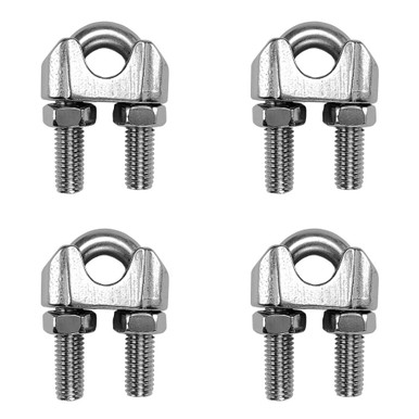 Stainless steel clamps for 3mm stainless steel cable - NEWKO ...