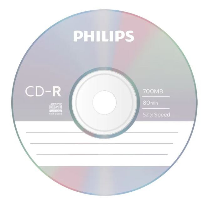 Philips CD-R Blank Recordable Discs 80 Mins 700MB. 100 Pack