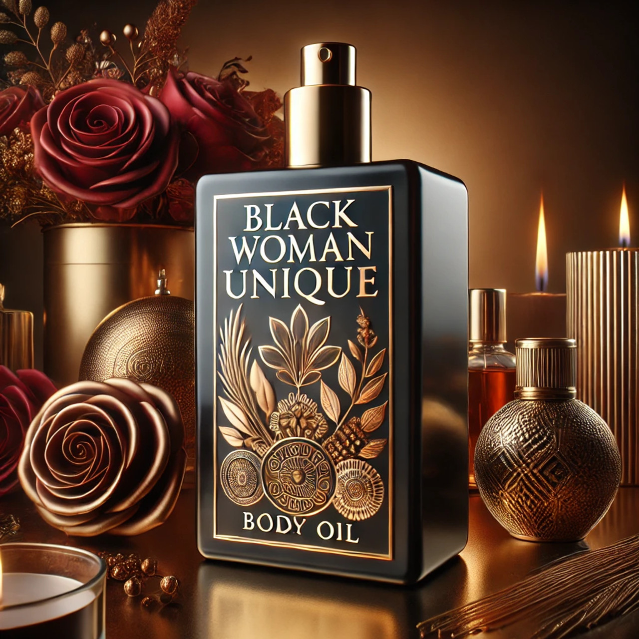 BLACK WOMAN UNIQUE PERFUME BODY OIL FRAGRANCE