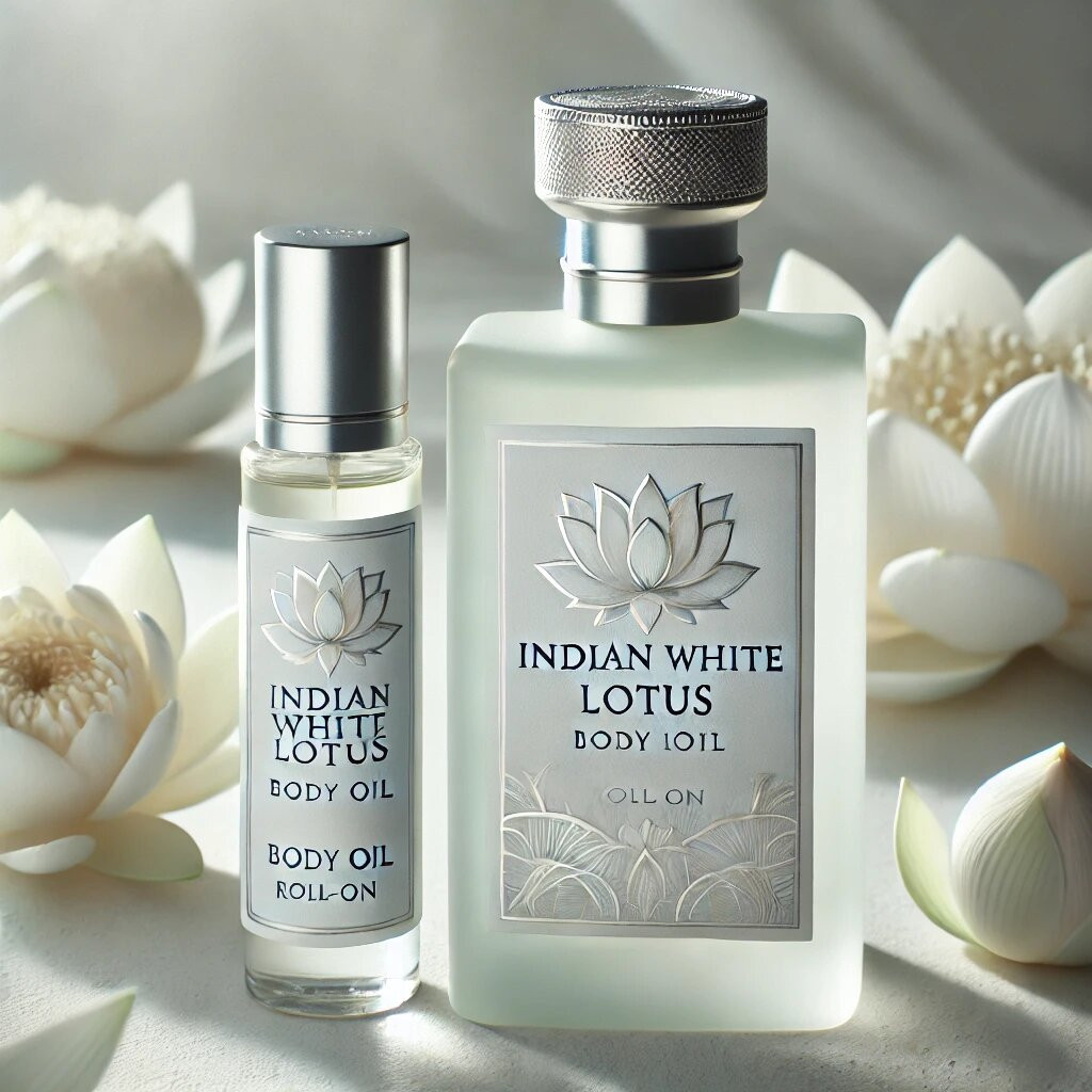 Indian White Lotus Perfume Body Oil Fragrance