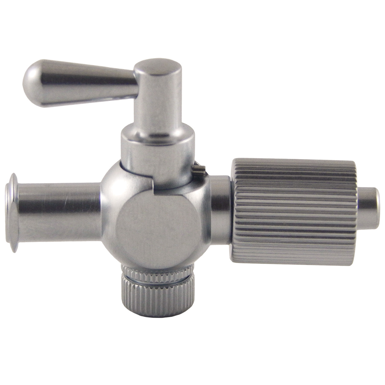 1-Way Stopcock, FLL to MLL, Stainless Steel (Individual) - Cadence Science