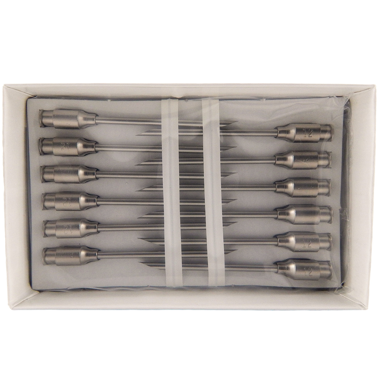 Veterinary Needles 12g x 2" Plated Brass Hub (Box of 12) - Cadence Science