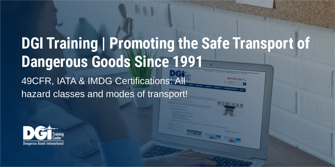 DGI Training | Dangerous Goods Transportation Training, Hazardous ...