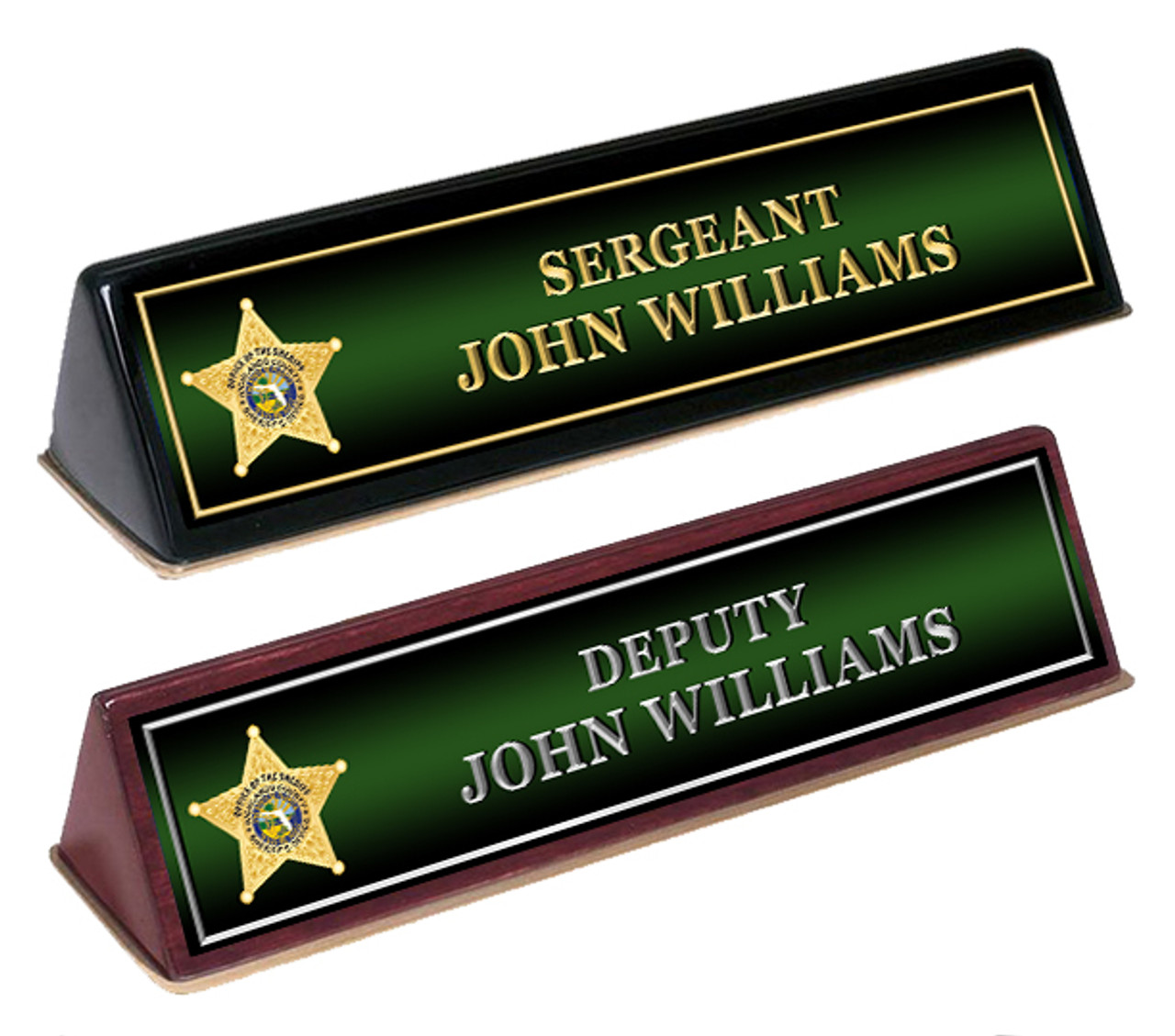Full Color Desk Name Plate • Chiefmart • Copbay • Copsarecool