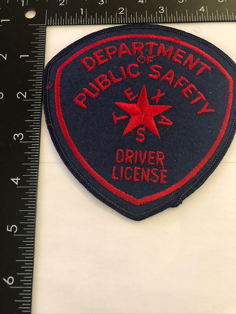 TEXAS DPS DRIVER LICENSE POLICE PATCH