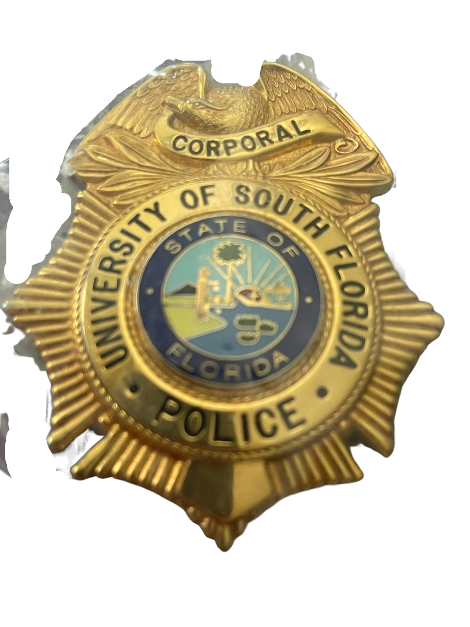 UNIV. OF SOUTH FLORIDA POLICE CORPORAL BADGE
