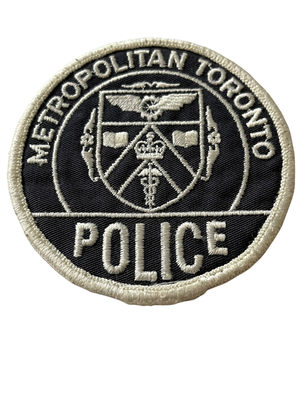 METROPOLITIAN TORONTO POLICE PATCH SILVER