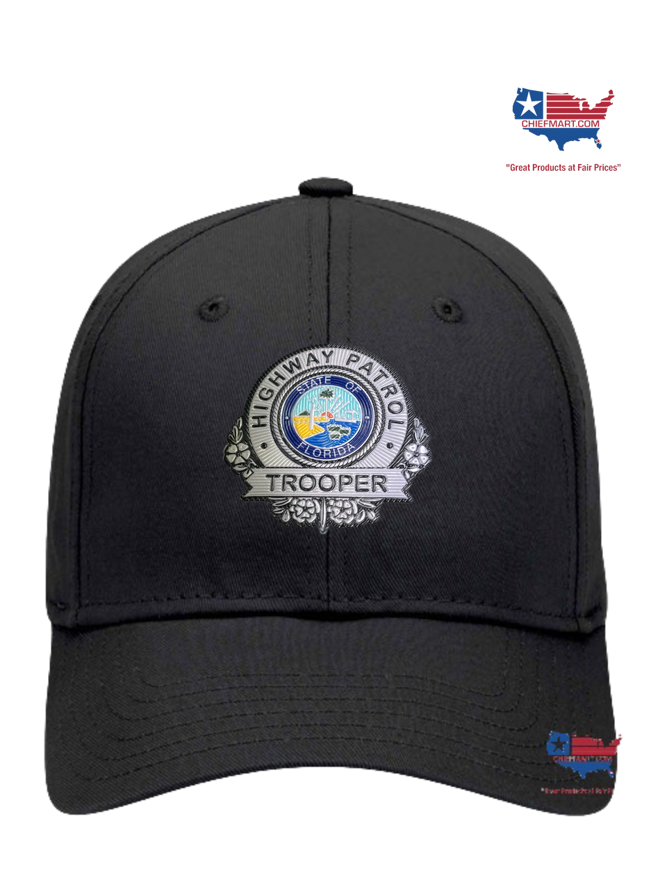 FHP SILVER BADGE HAT VELCRO BACK