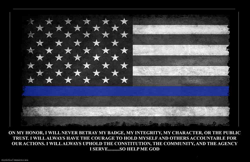 Police Oath of Office Large Moveable Decal | Brotherhood Products