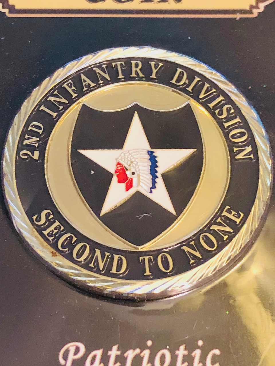 ARMY 2ND INFANTRY COIN