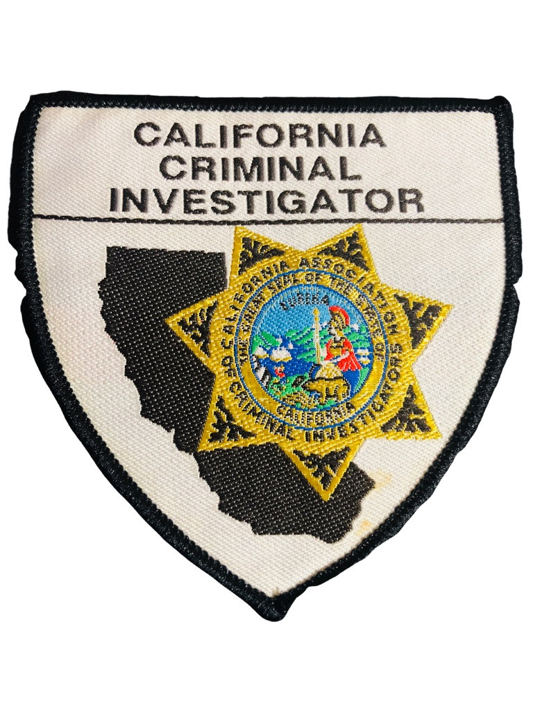 CA CRIMINAL INVESTIGATOR PATCH